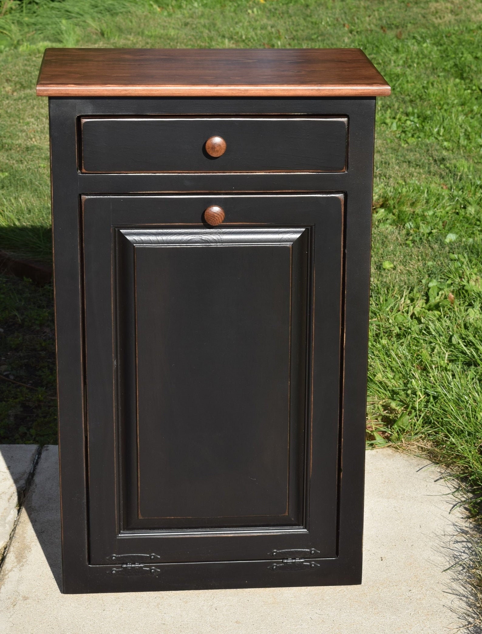 Trash Can | Wood Trash Can | Trash Cabinet | Amish Furniture | Amish ...