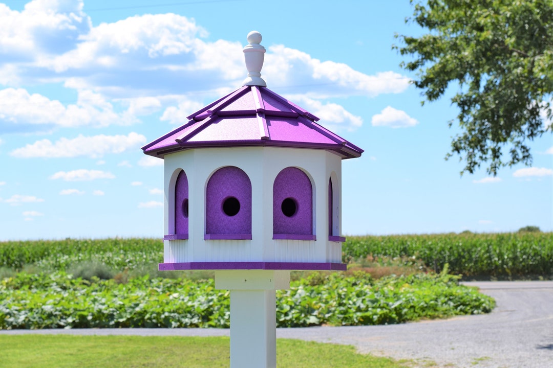 Large Octagon Birdhouse | Amish Handmade Poly Gazebo - Etsy