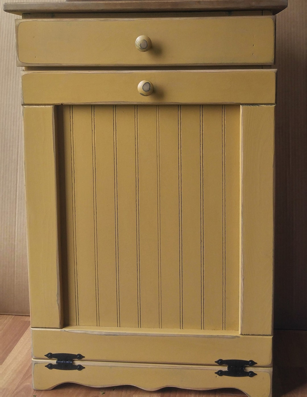 Amish Handmade Tilt-out Trash Can Cabinet | Rustic Pine - Etsy