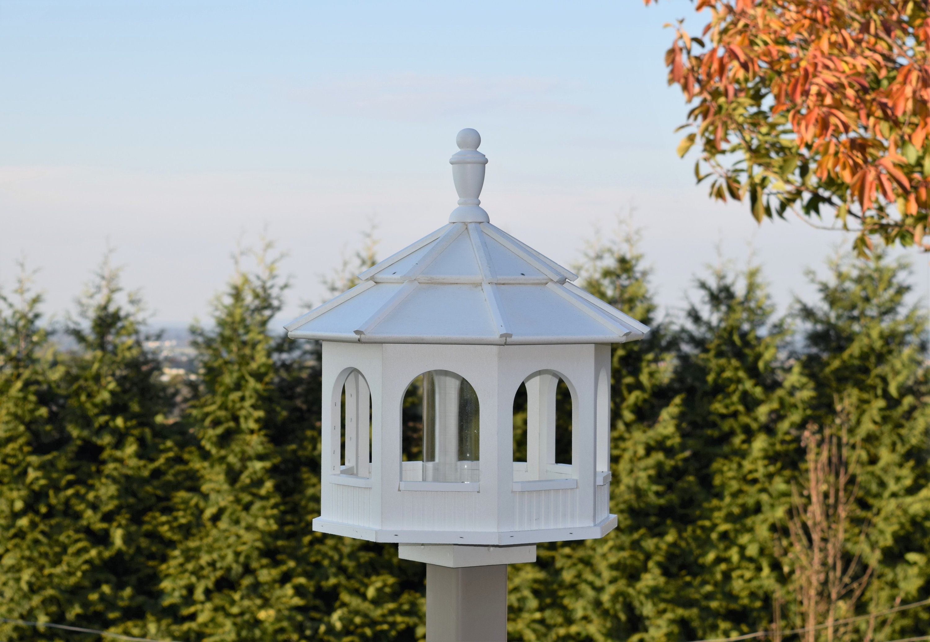 Large Bird Feeder Amish Made Poly Gazebo Bird Feeder - Etsy