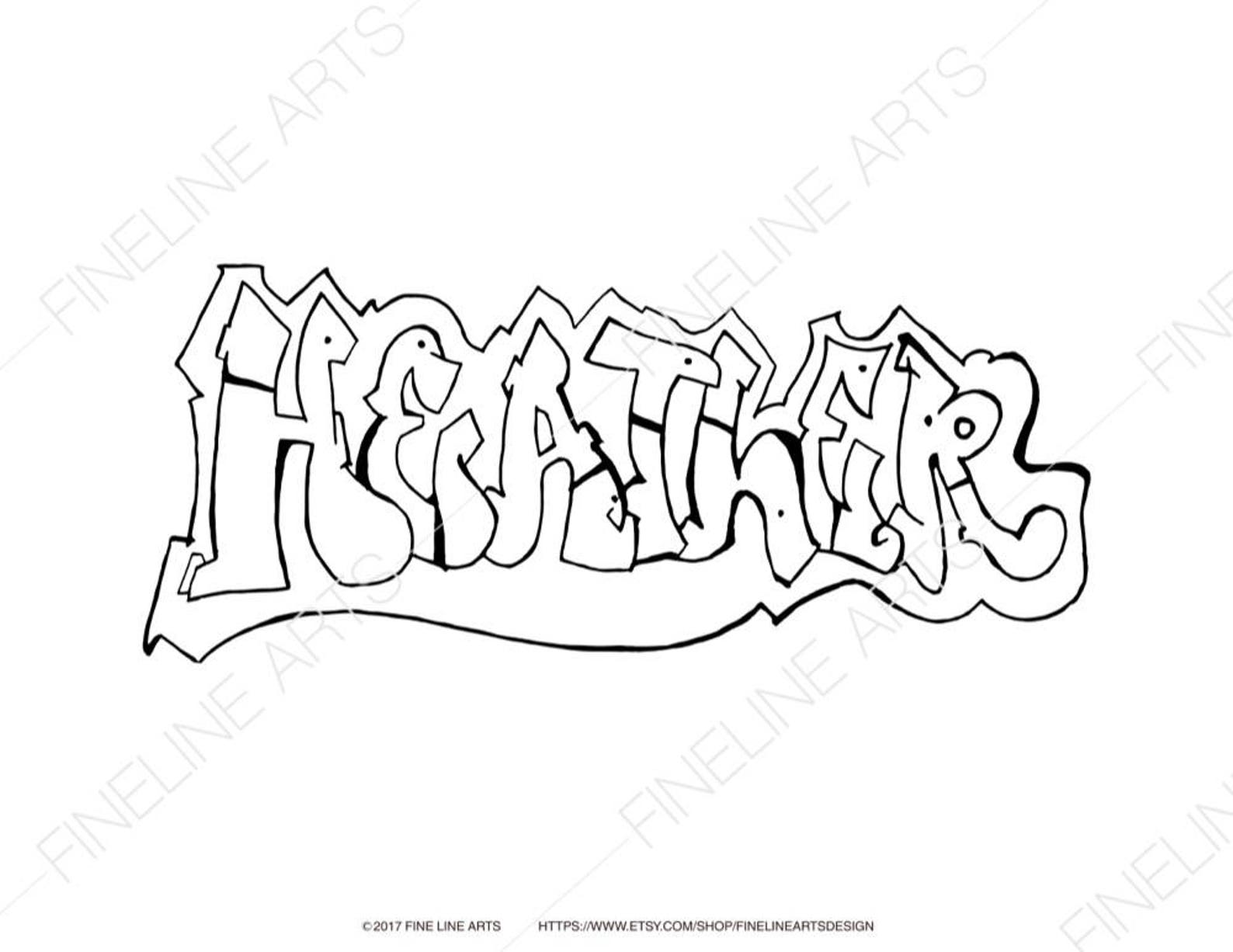 Heather Coloring Pages Name Template Hellokids Sketch Coloring Page