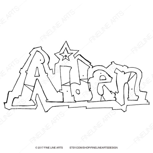 Aiden Coloring Page - Etsy Australia