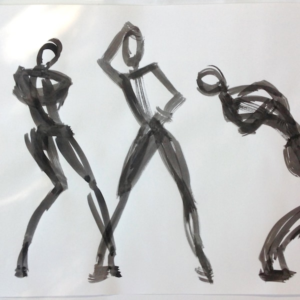 Gestural Painting - Etsy