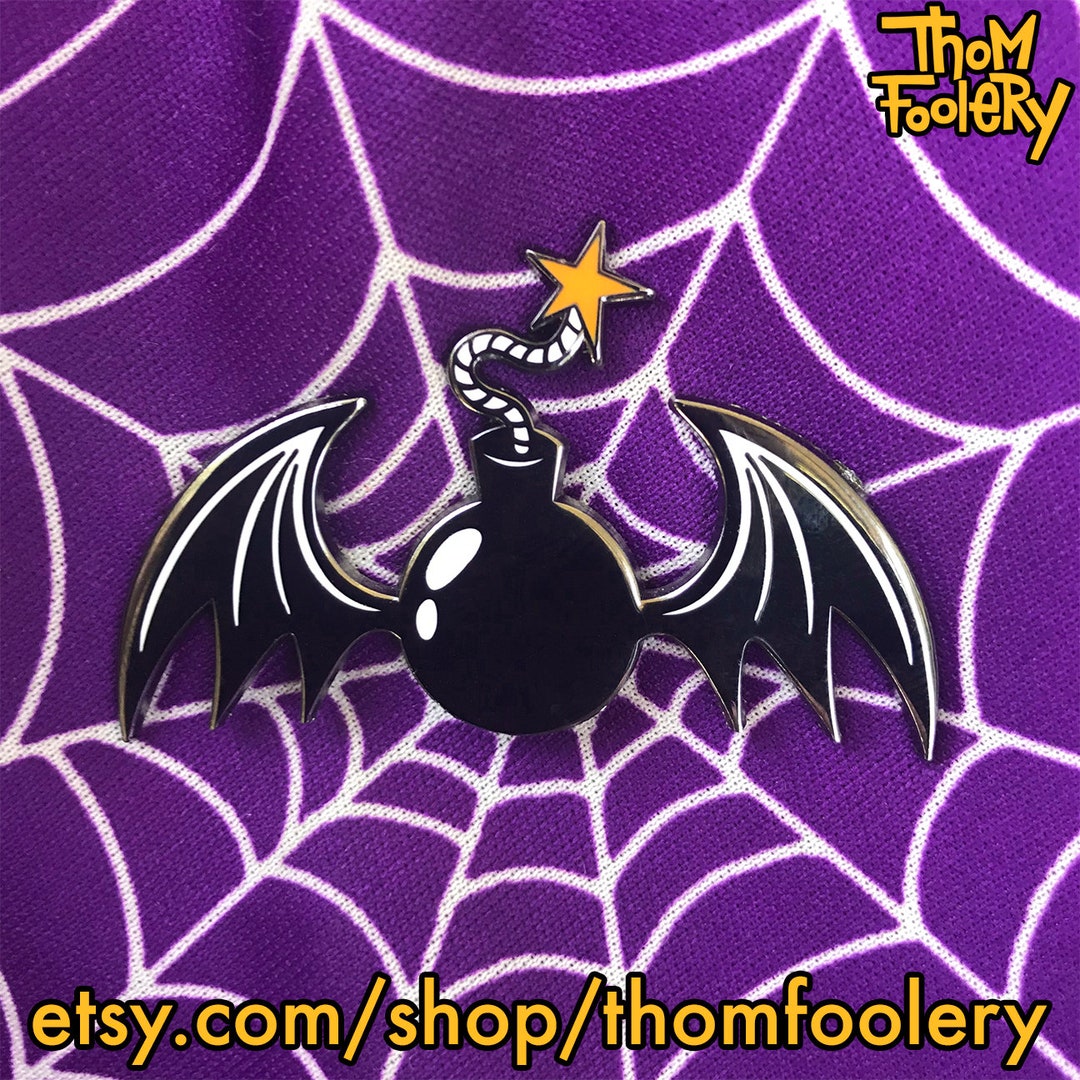 Acme Cartoon Bat Bomb Enamel Pin - Etsy