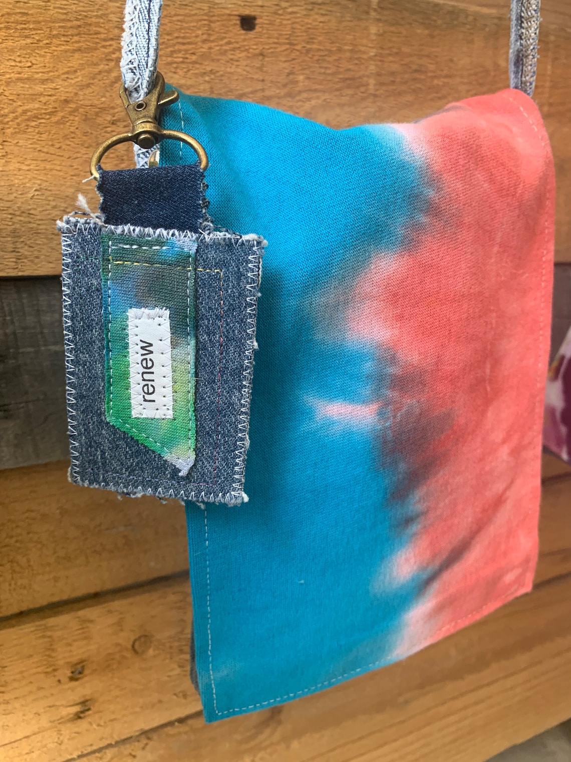 Uplifting Key Chain, Denim Key Fobs,upcycled , Words of Affirmation ...