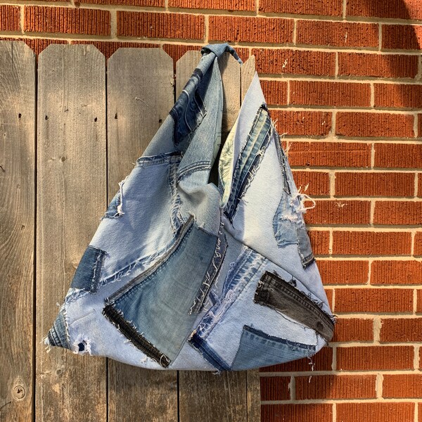 Repurpose Denim Bag - Etsy