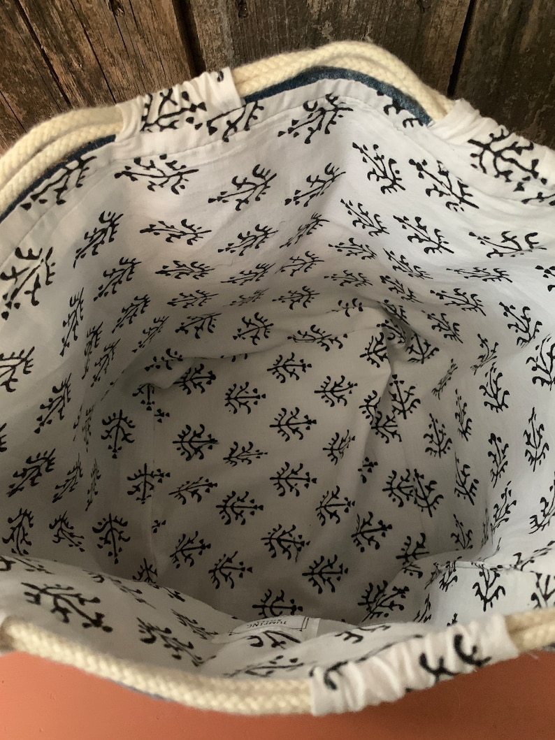 Komebukuro, Japanese Rice Bag, Upcycled Denim Project Bag, - Etsy