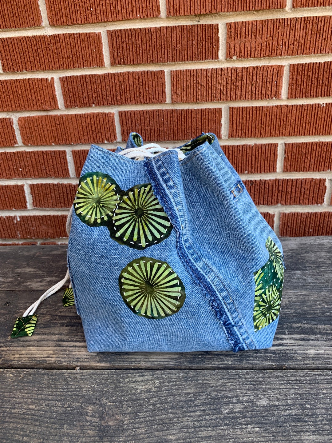 Komebukuro, Japanese Rice Bag, Upcycled Denim Project Bag, - Etsy