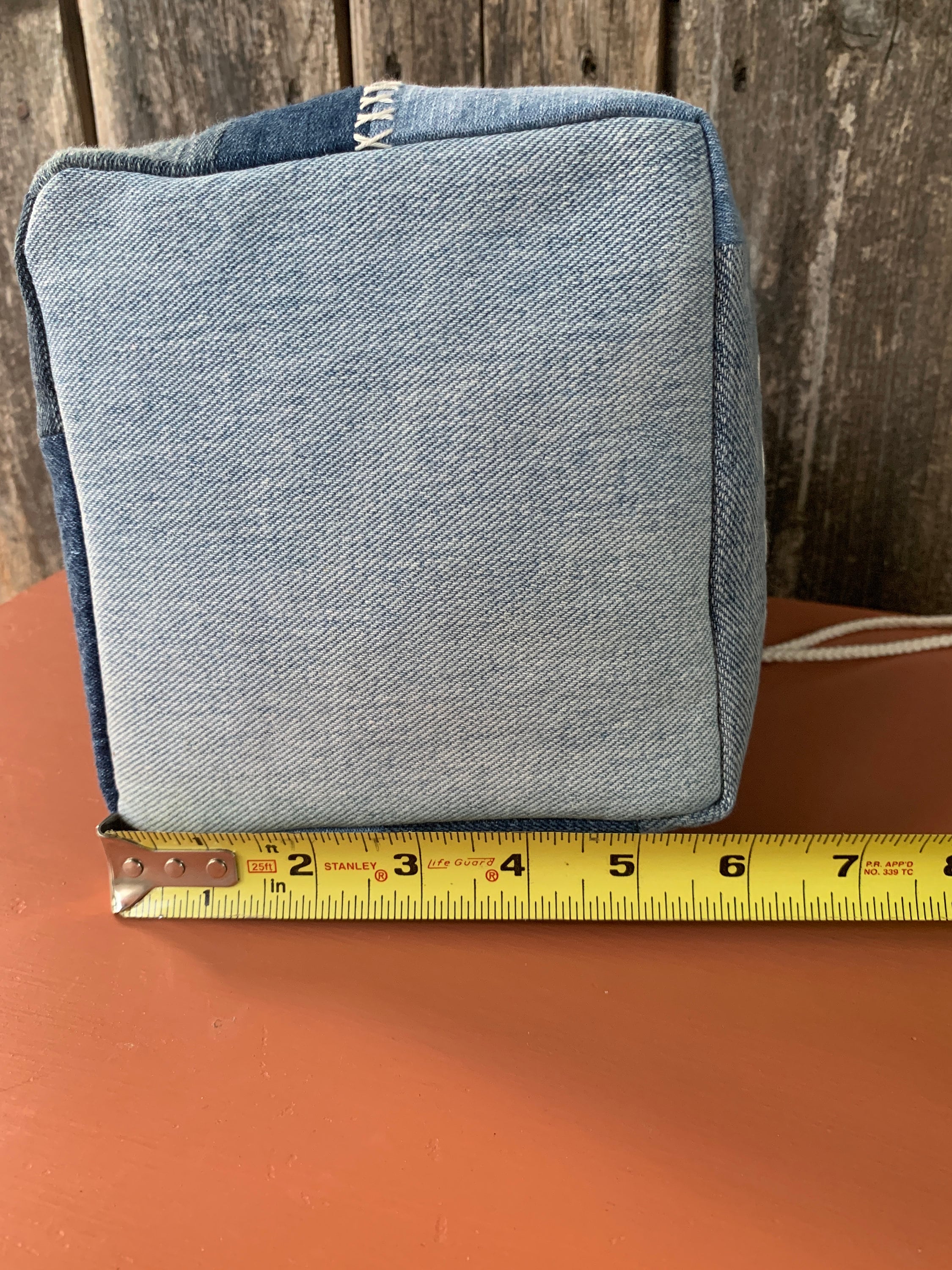 Komebukuro Japanese Rice Bag Upcycled Denim Project Bag - Etsy