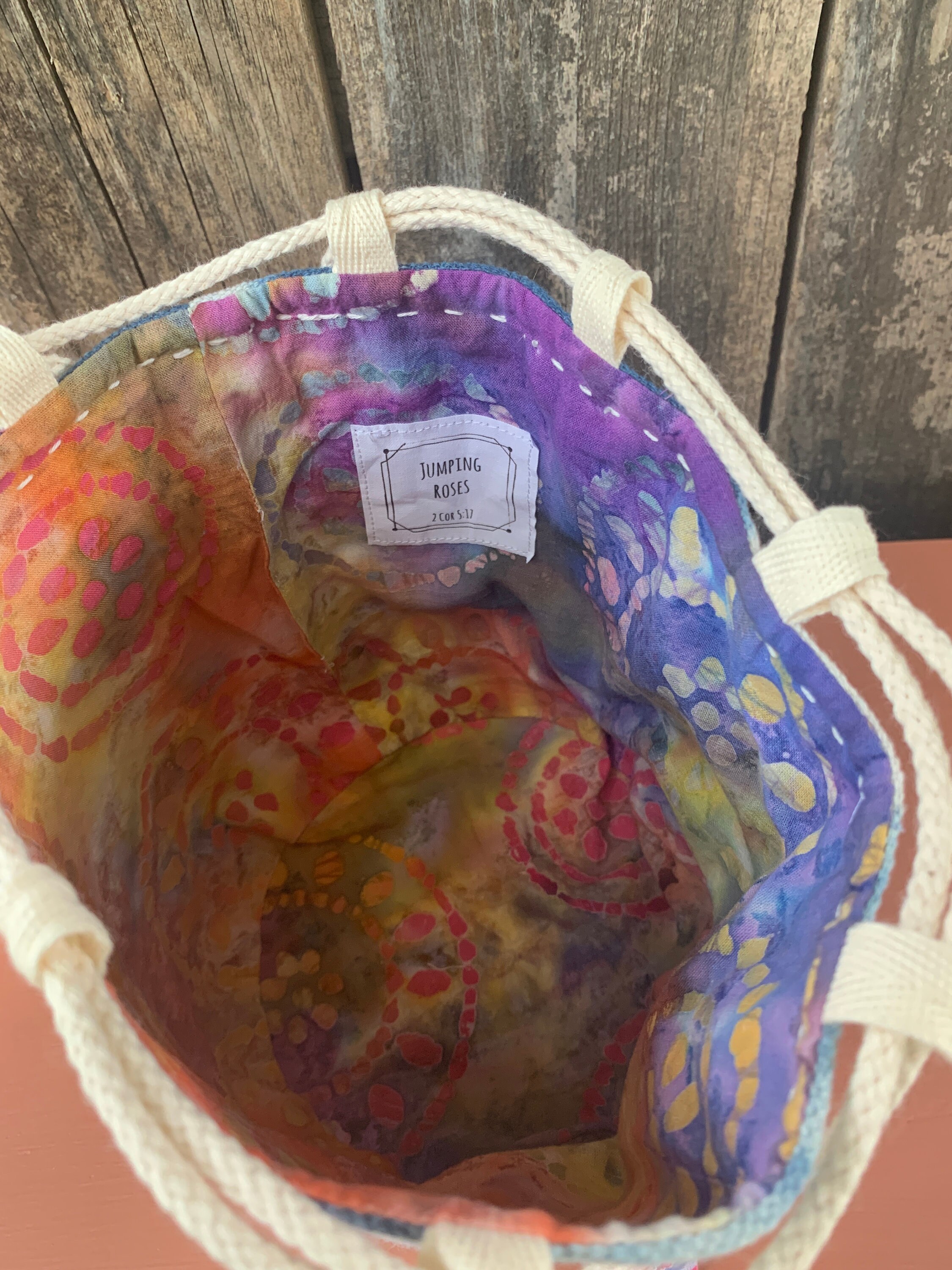 Hand Dyed Indigo Komebukuro, Japanese Drawstring Bag, Rice Bag, Boro ...
