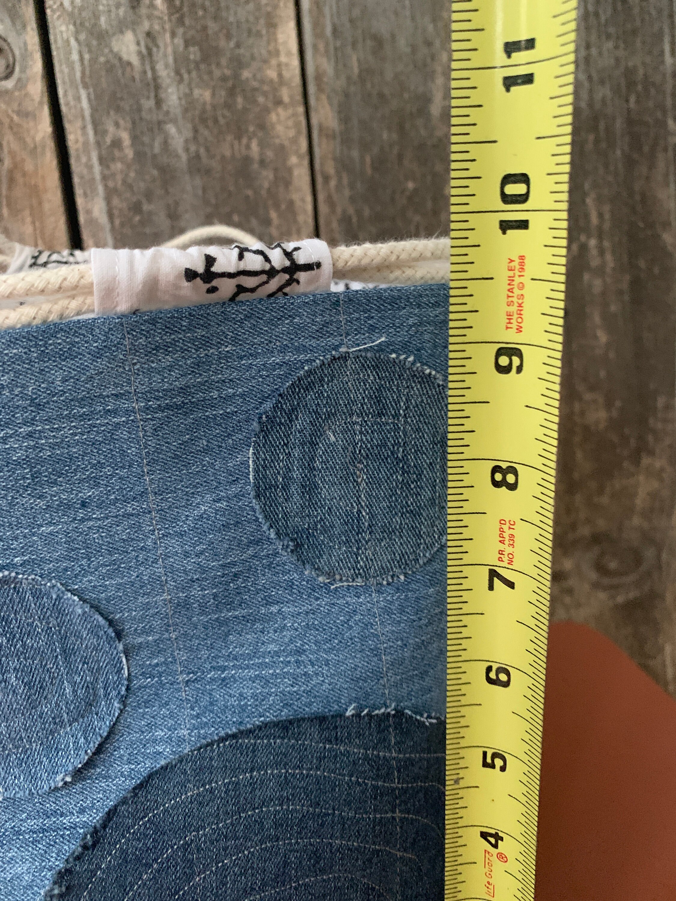 Komebukuro, Japanese Rice Bag, Upcycled Denim Project Bag, - Etsy