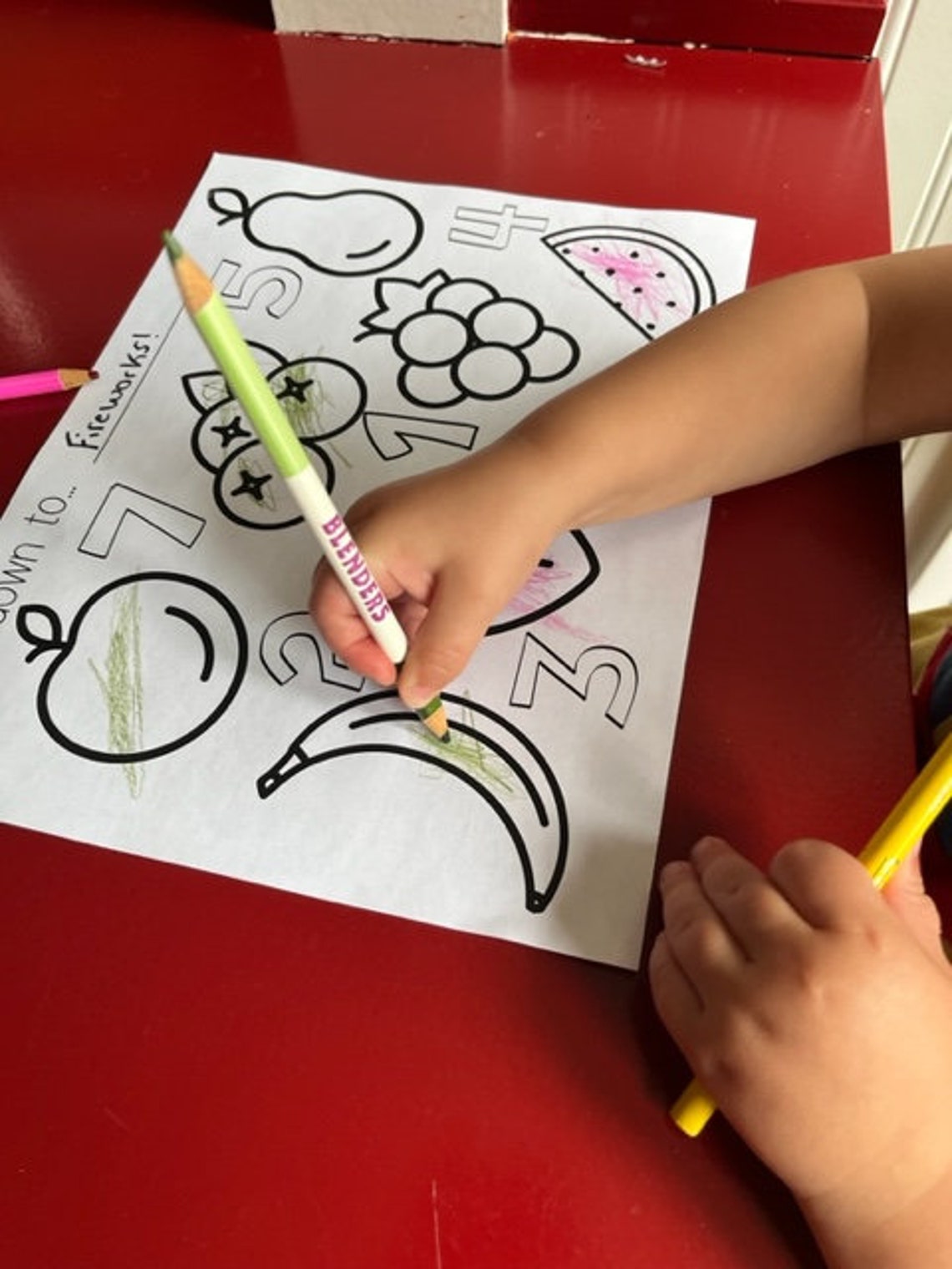 Animal Countdown Coloring Sheets - Etsy