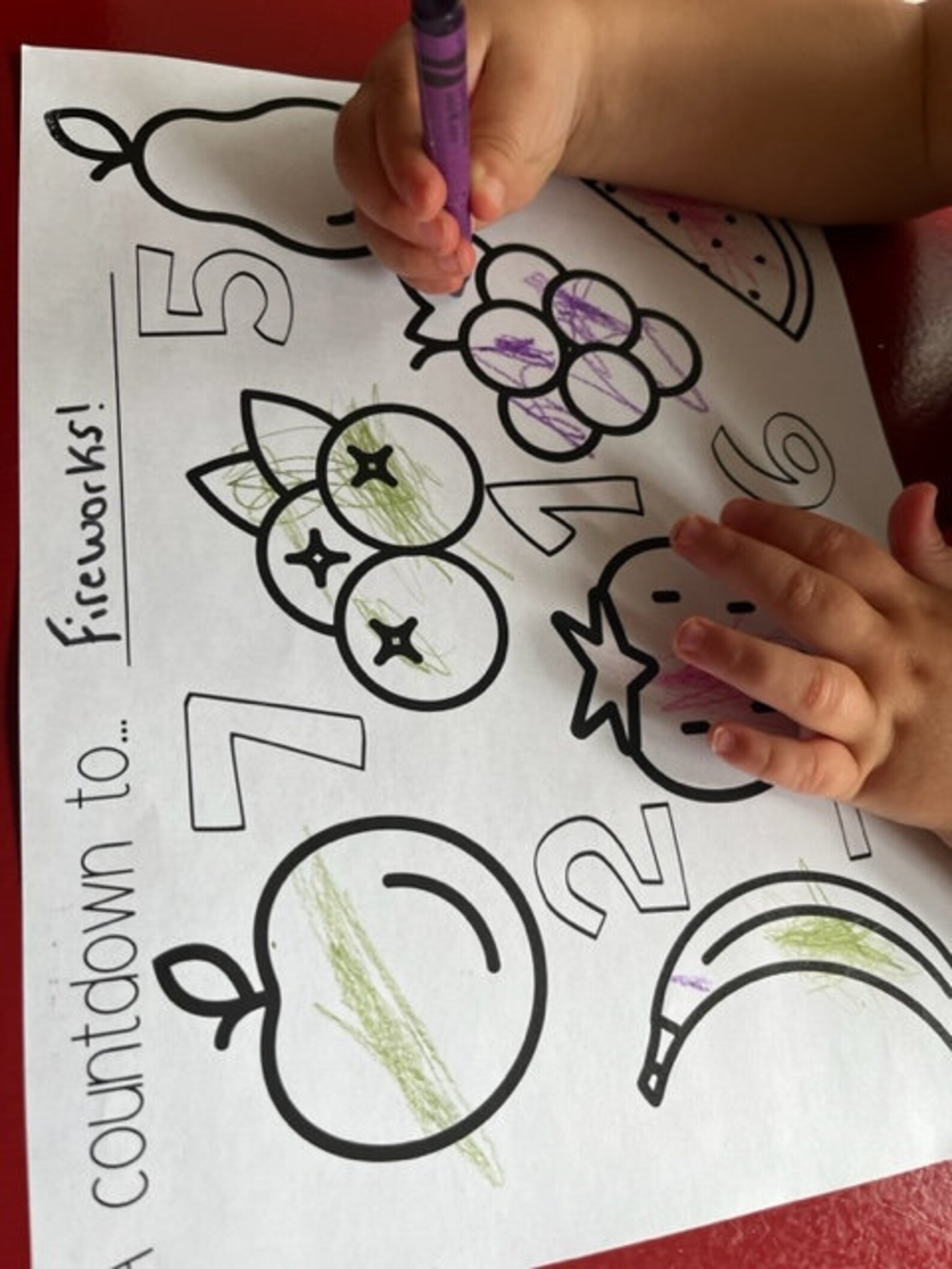 Animal Countdown Coloring Sheets - Etsy