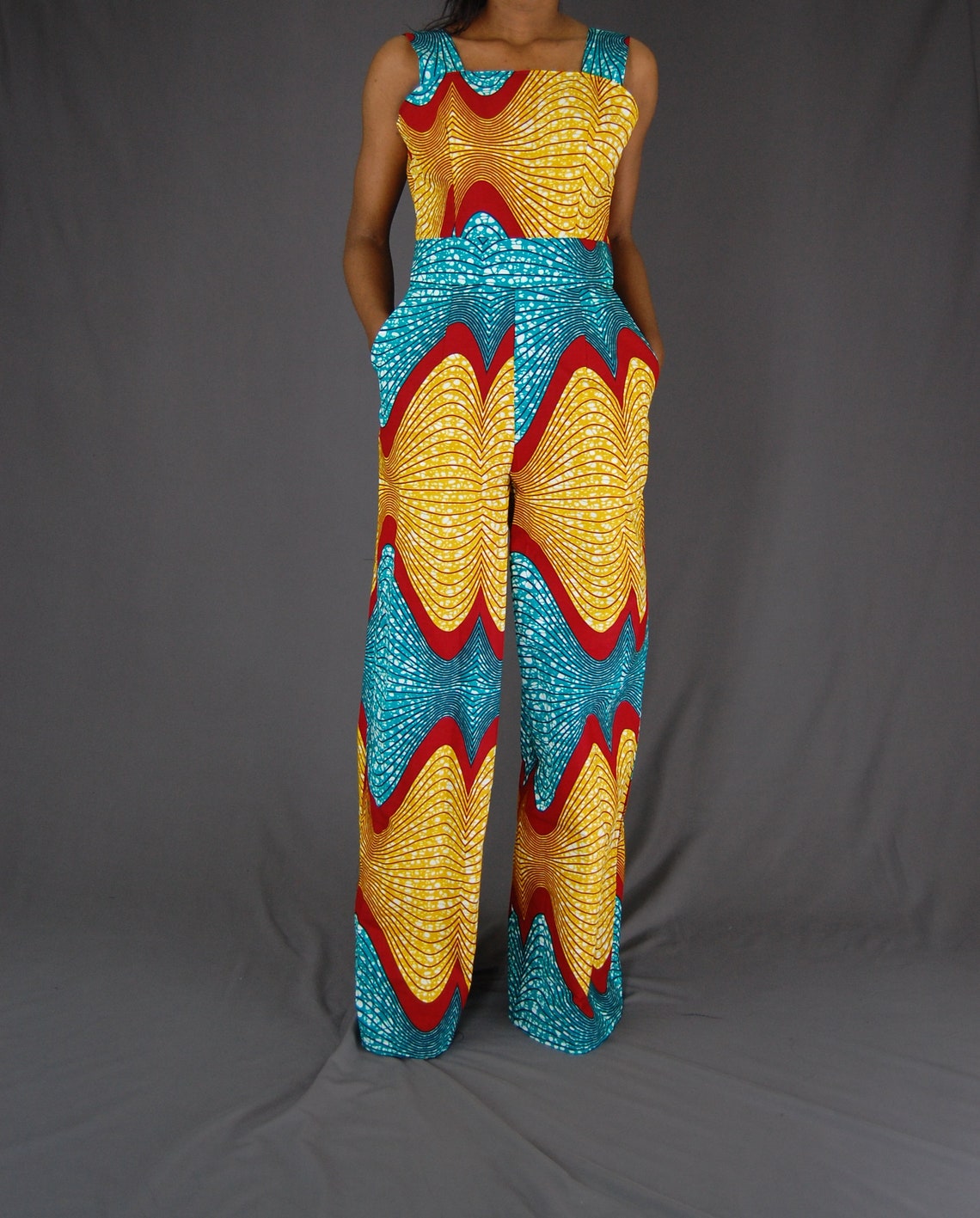 African Print Jumpsuit/ankara Women's Clothing/african Clothing for ...