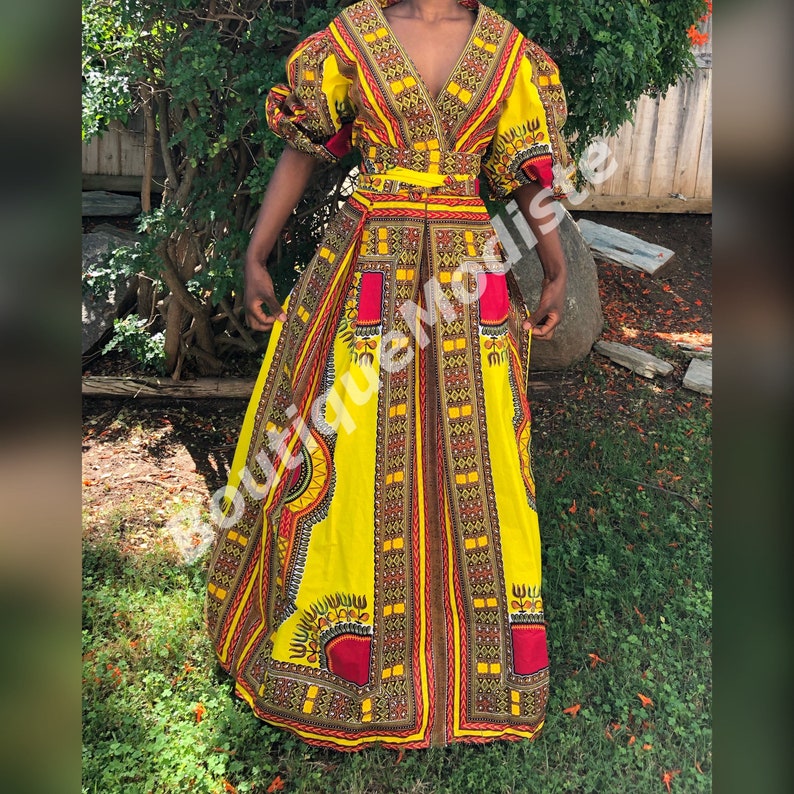 African Dashiki Maxi Dress/hand Made African Women Clothing /african ...