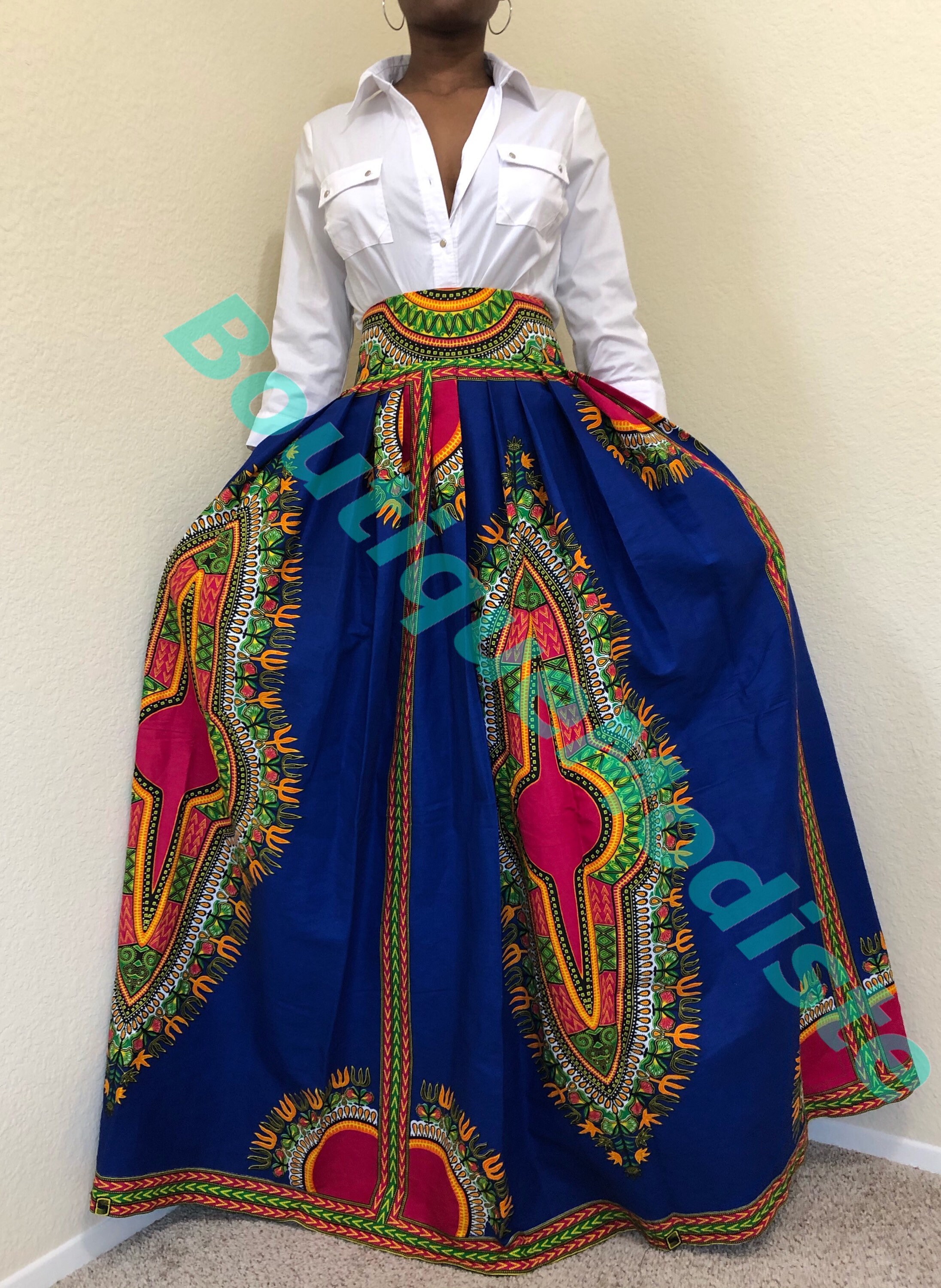 African Print Maxi Skirt Summer Print Skirt African Clothing For Women