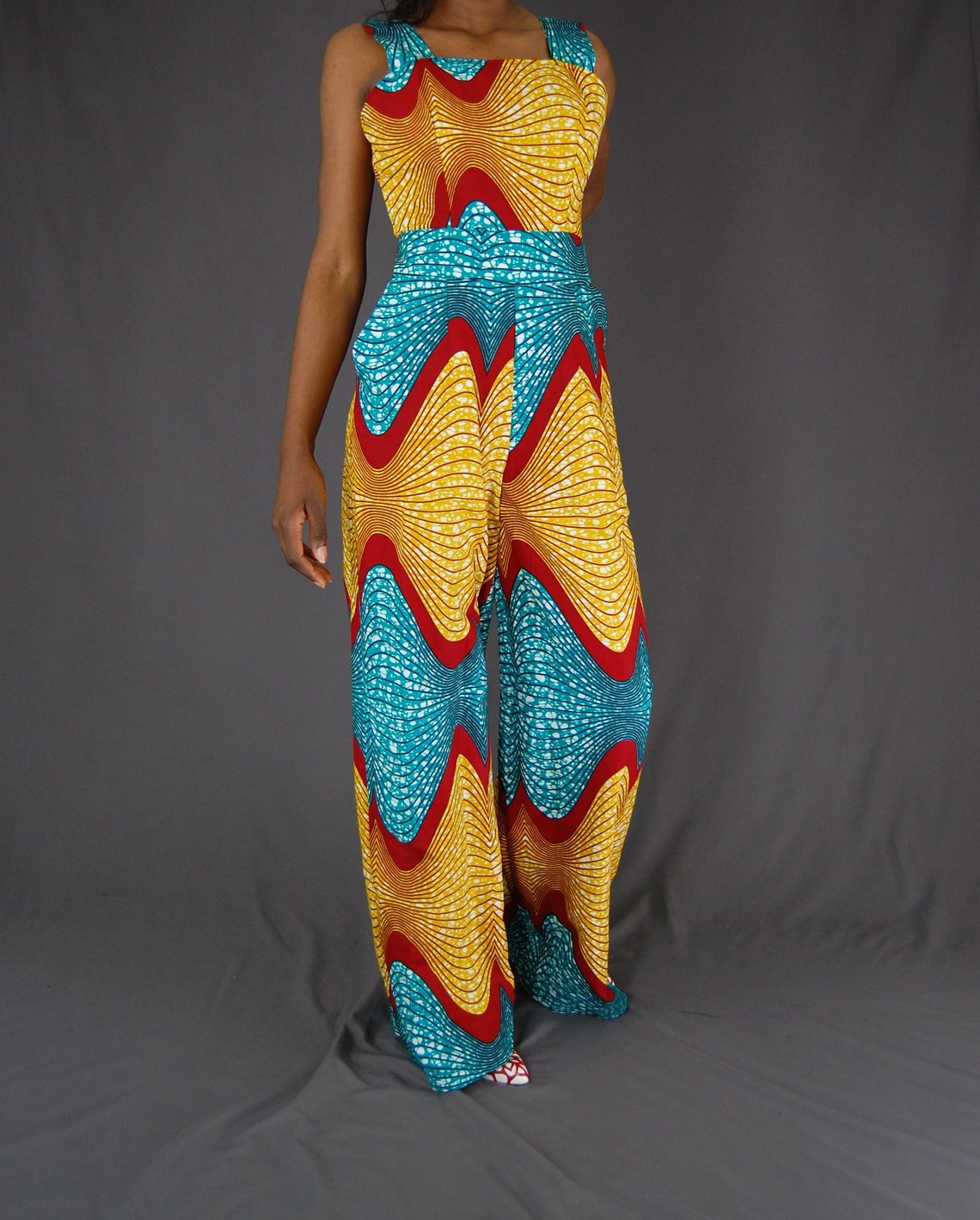 African Print Jumpsuit/ankara Women's Clothing/african Clothing for ...