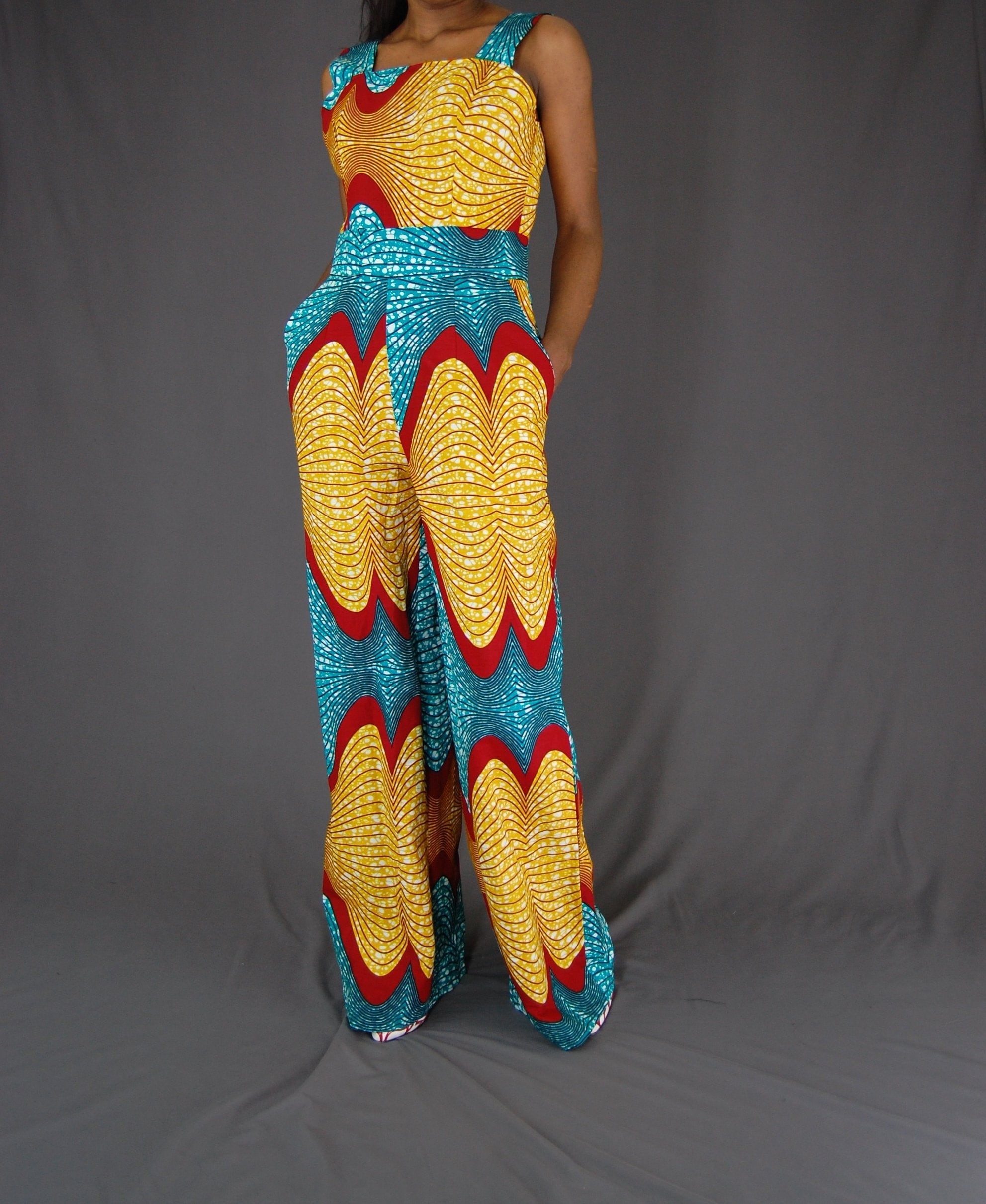 African Print Jumpsuit/ankara Women's Clothing/african Clothing for ...