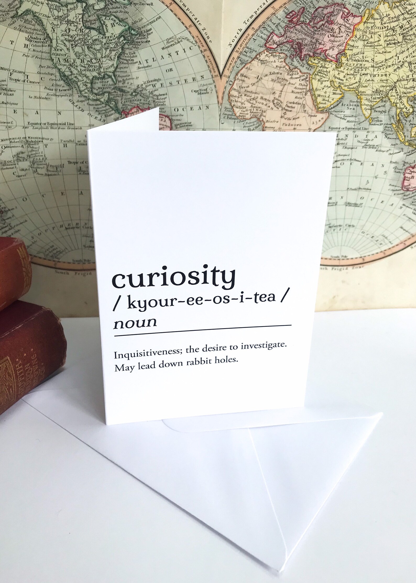 Curiosity Dictionary Card Dictionary Card Book Lover Card - Etsy