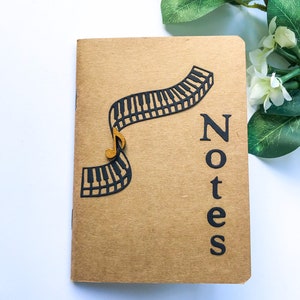 Musical Notes Notebook. Size A6 With Beautiful Thick Unlined - Etsy