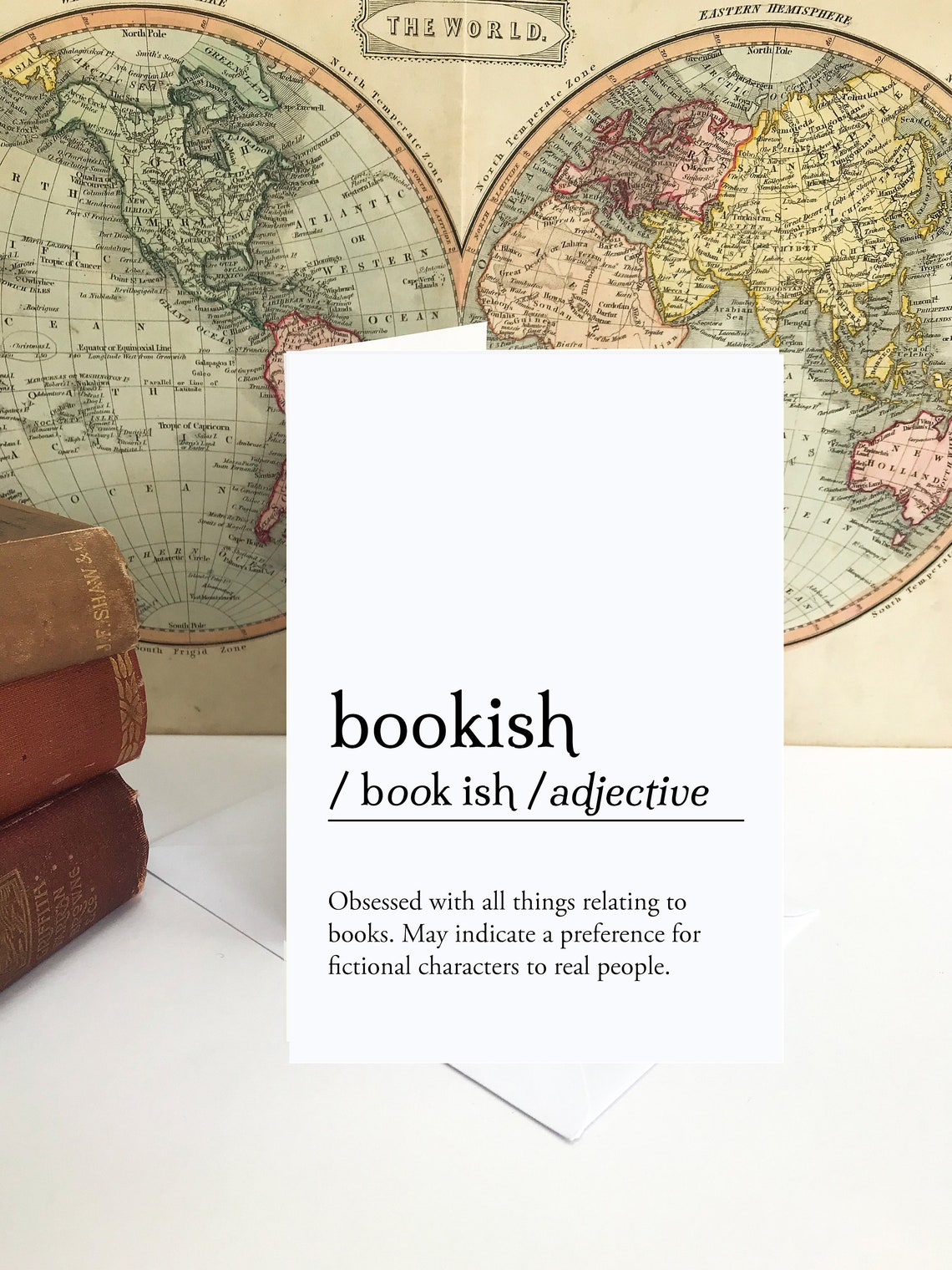 Bookish Card Dictionary Card Book Lover Card Bookish Gift - Etsy