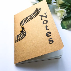 Musical Notes Notebook. Size A6 With Beautiful Thick Unlined - Etsy