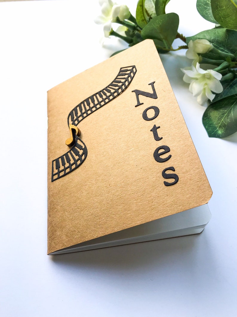 Musical Notes Notebook. Size A6 With Beautiful Thick Unlined - Etsy