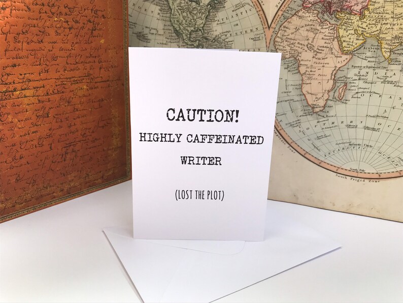 Card for Writer Card for Novelist Card for Poet Card for - Etsy