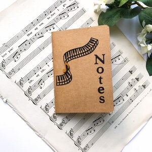 Musical Notes Notebook. Size A6 With Beautiful Thick Unlined - Etsy