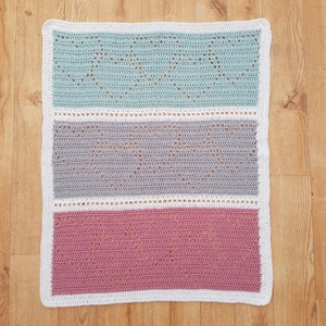 Linked Hearts Blanket Filet Crochet Pattern - Etsy