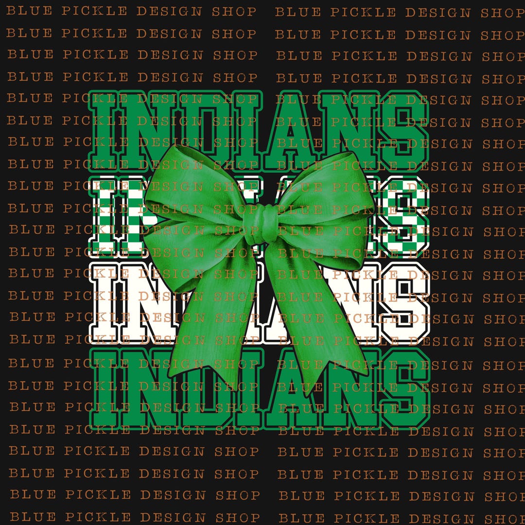 Indians Png Green PNG Indians Mascot Gameday Png School Spirit Football ...