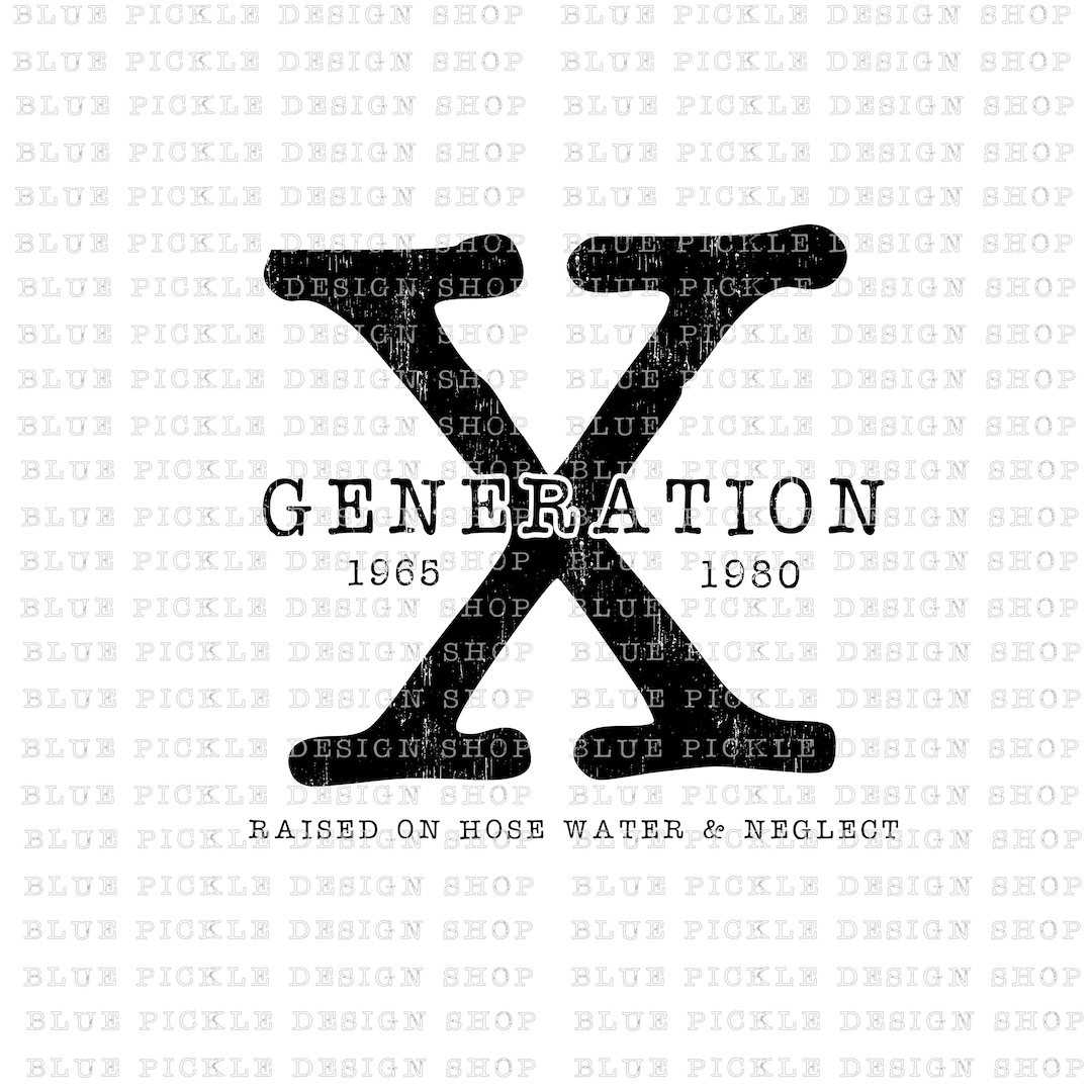 GEN-X Png Generation Png Sublimation Digital Designs Original Designer ...