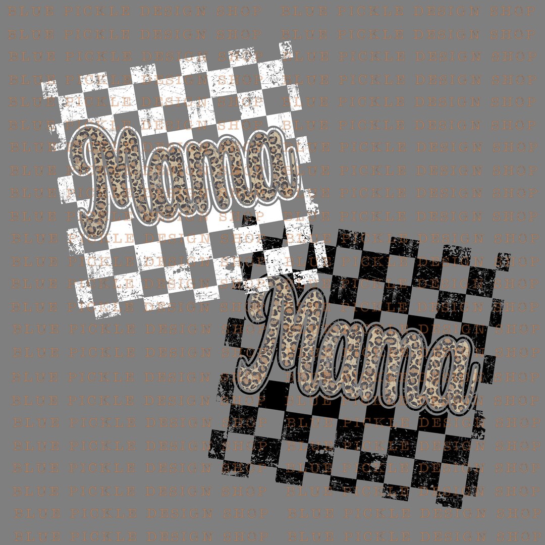 Mama Checkered Leopard PNG Digital Download Mama PNG Design for ...