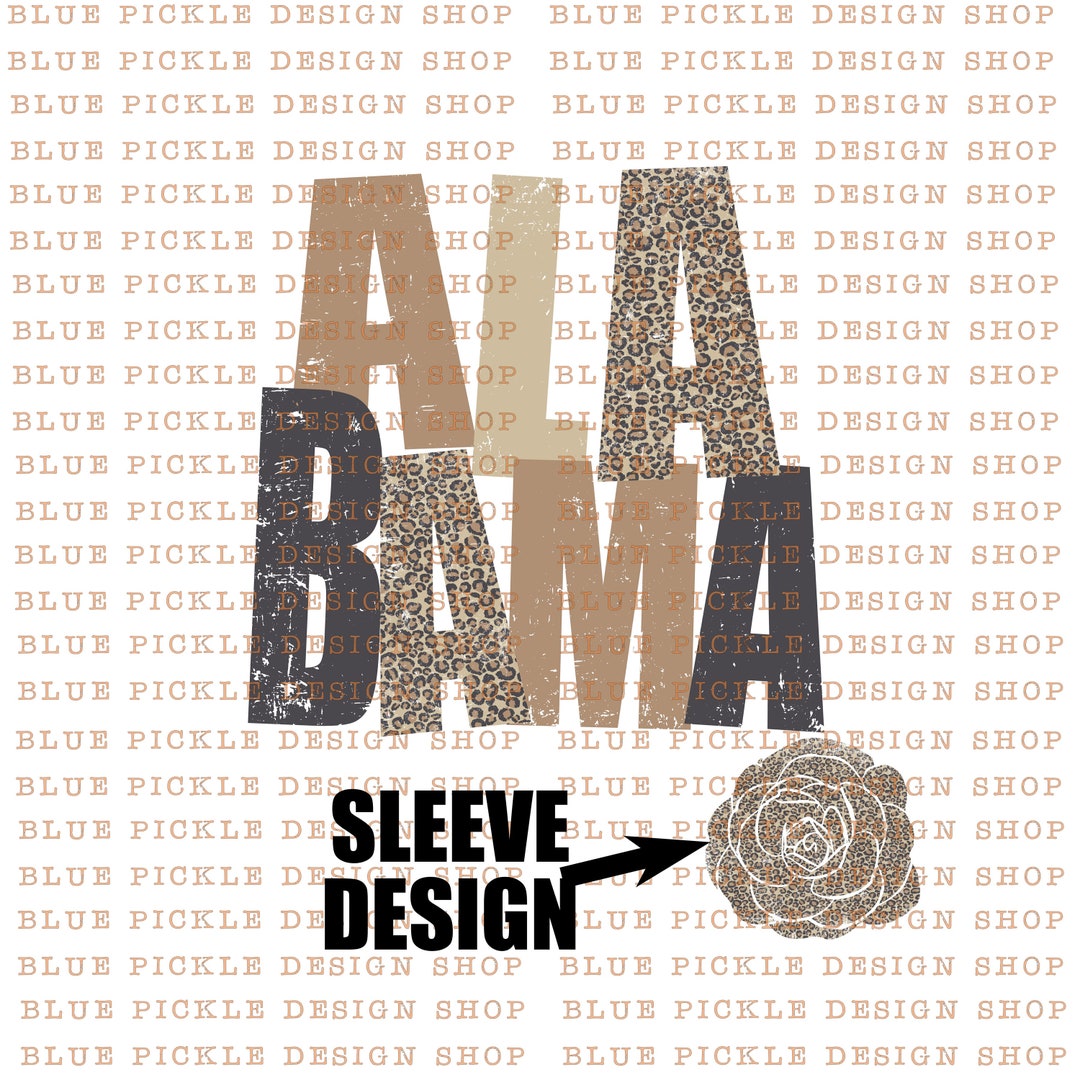 Alabama State Leopard PNG Digital Alabama PNG Design for Sublimation ...