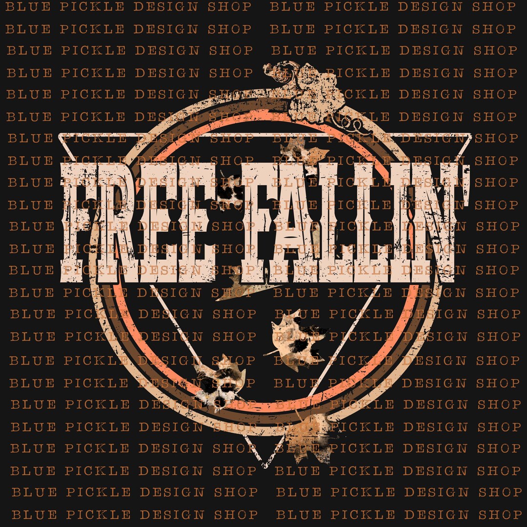 Free Fallin' PNG Fall Retro Rock and Roll Leaves Football Pumpkins ...