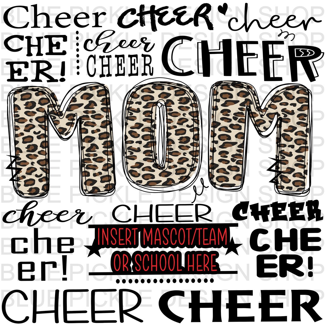 Cheer Mom Png Cheer Png Cheer Mom Leopard Print Png - Etsy Israel