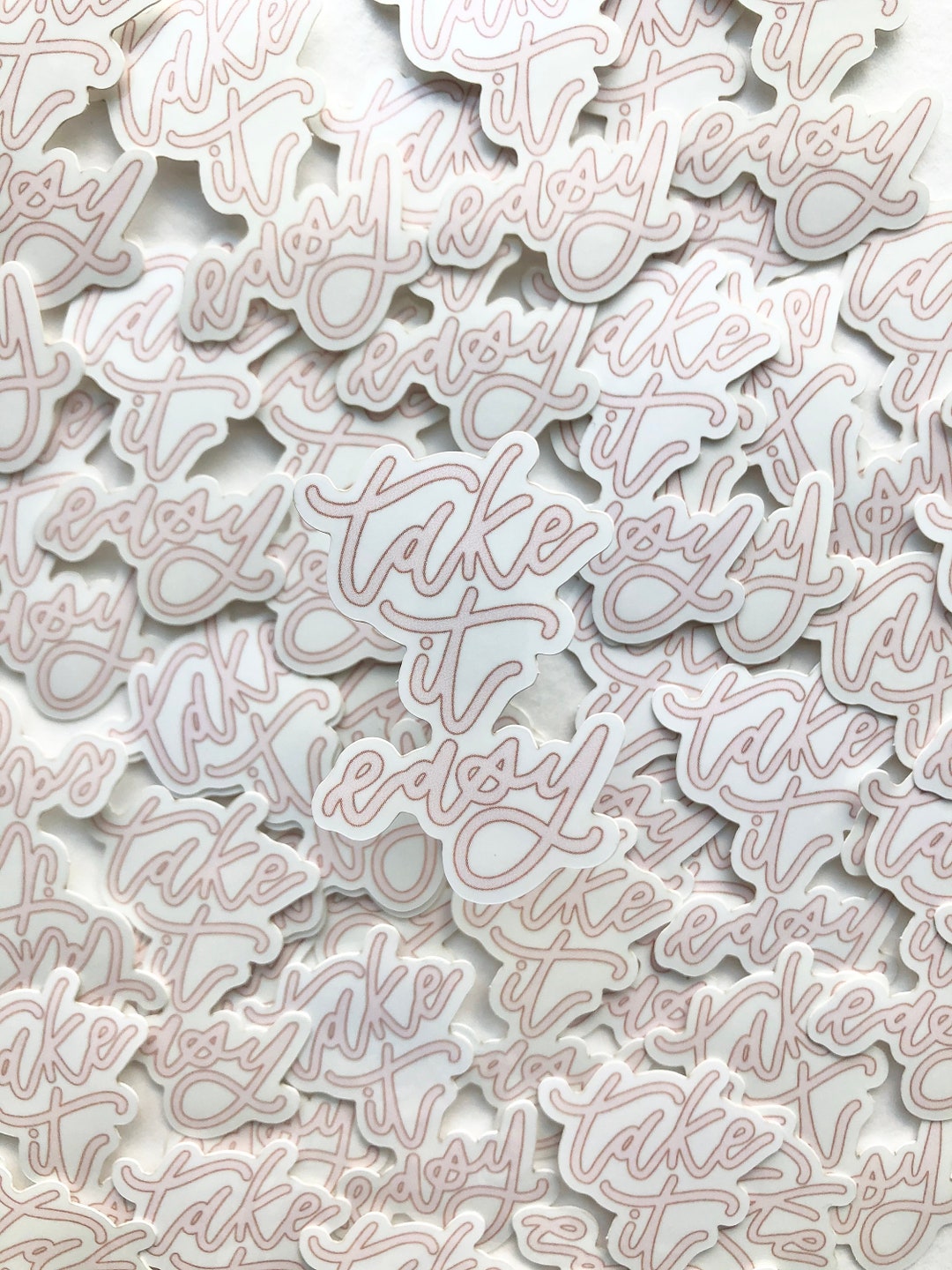 Vinyl Sticker - Take It Easy Sticker - Diecut Sticker - Planner Sticker ...