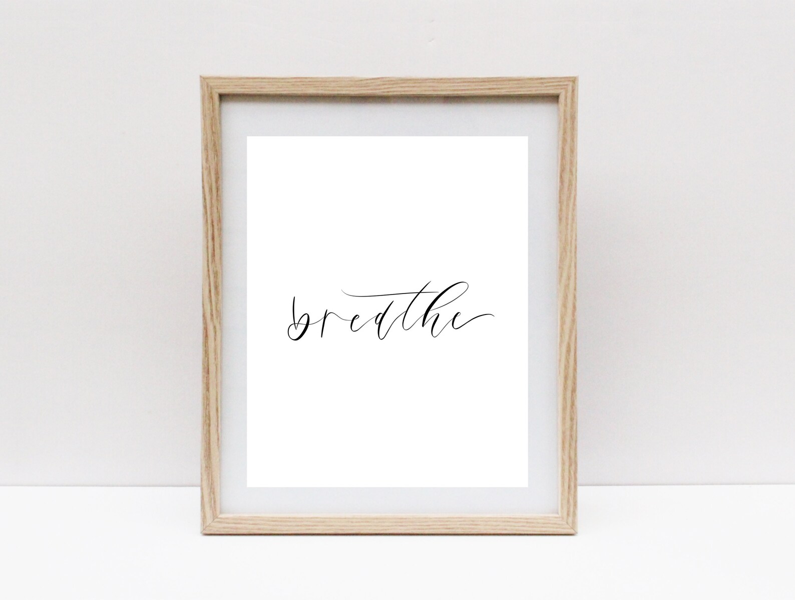 Breathe Quote Art - Breathe Print - Office Art - Bedroom Art - Art ...