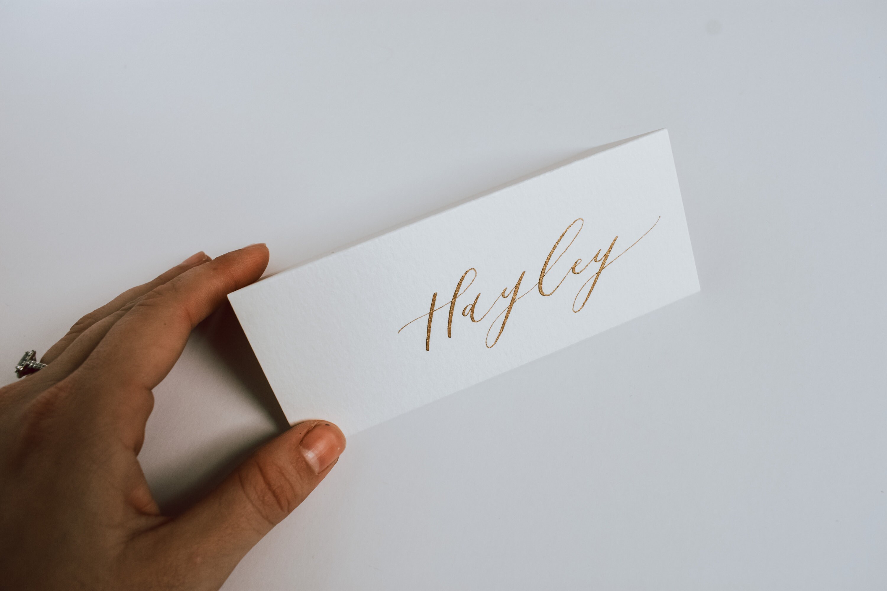 Custom Place Cards Calligraphy on Table Markers - Etsy