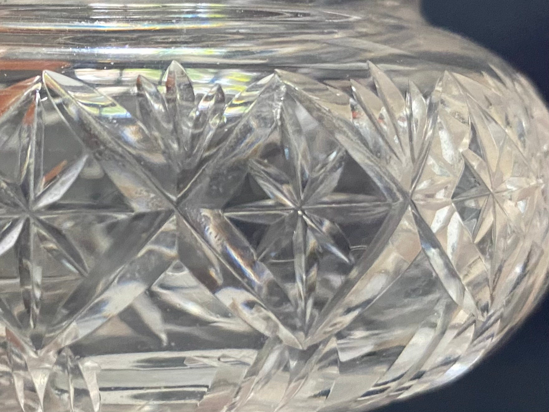 Powder Bowl. Silver Lid With Cut Glass Bowl. Adie Brothers - Etsy