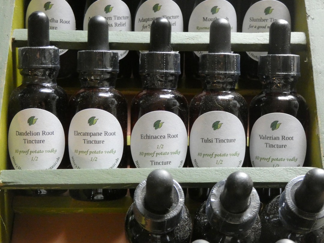 Herbal Tincture: Folk Method Extract - 1oz Amber Bottle - Etsy