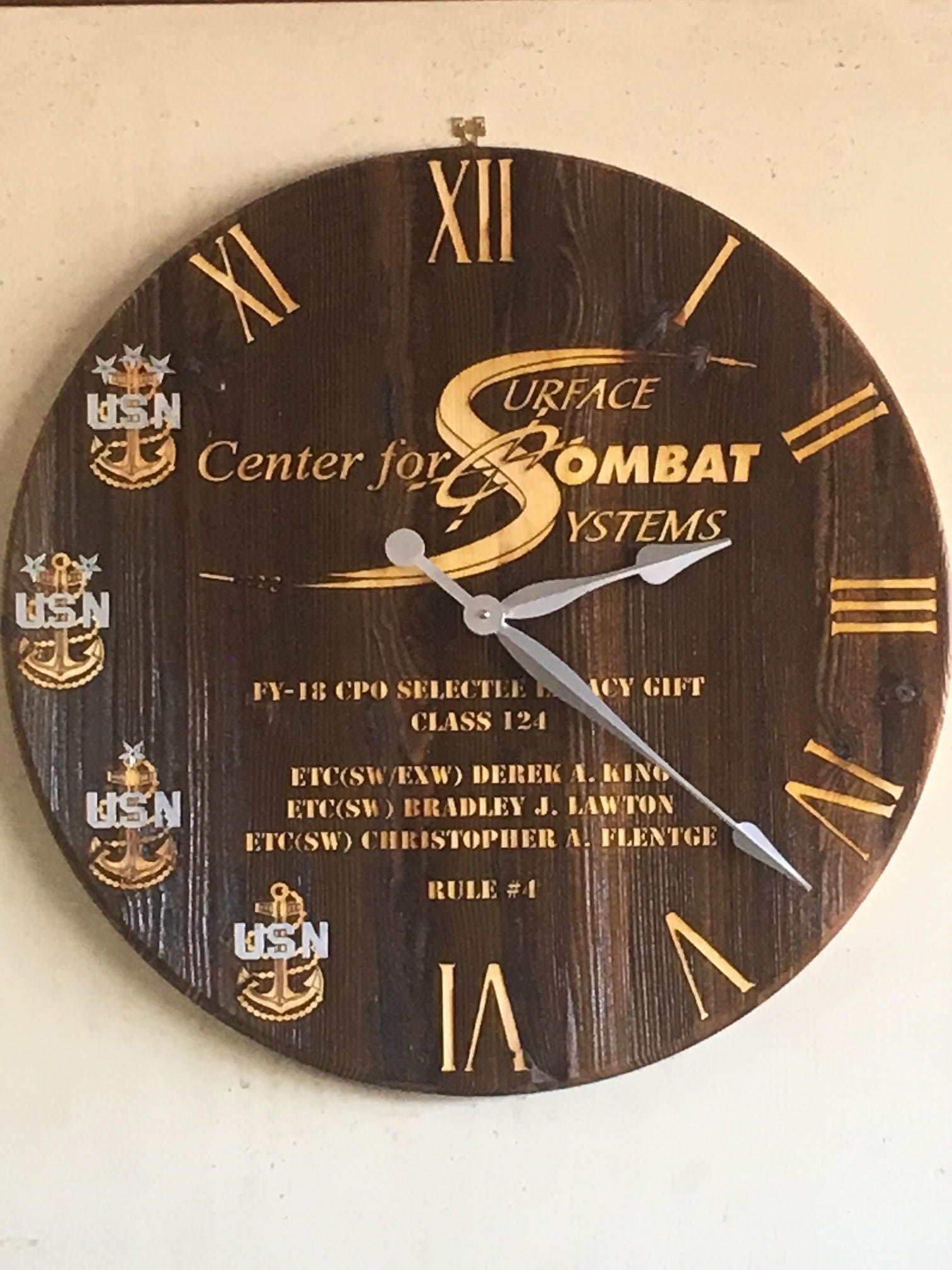 Navy Chief Custom Clocks 2 Foot 15 Diameter Made to | Etsy