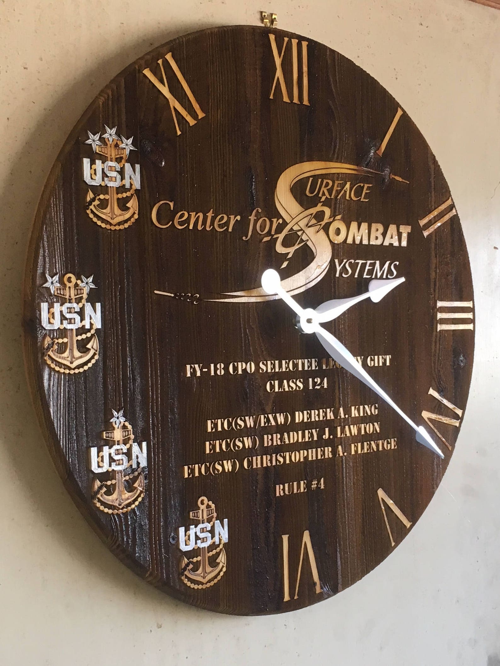 Navy Chief Custom Clocks 2 Foot 15 Diameter Made to | Etsy