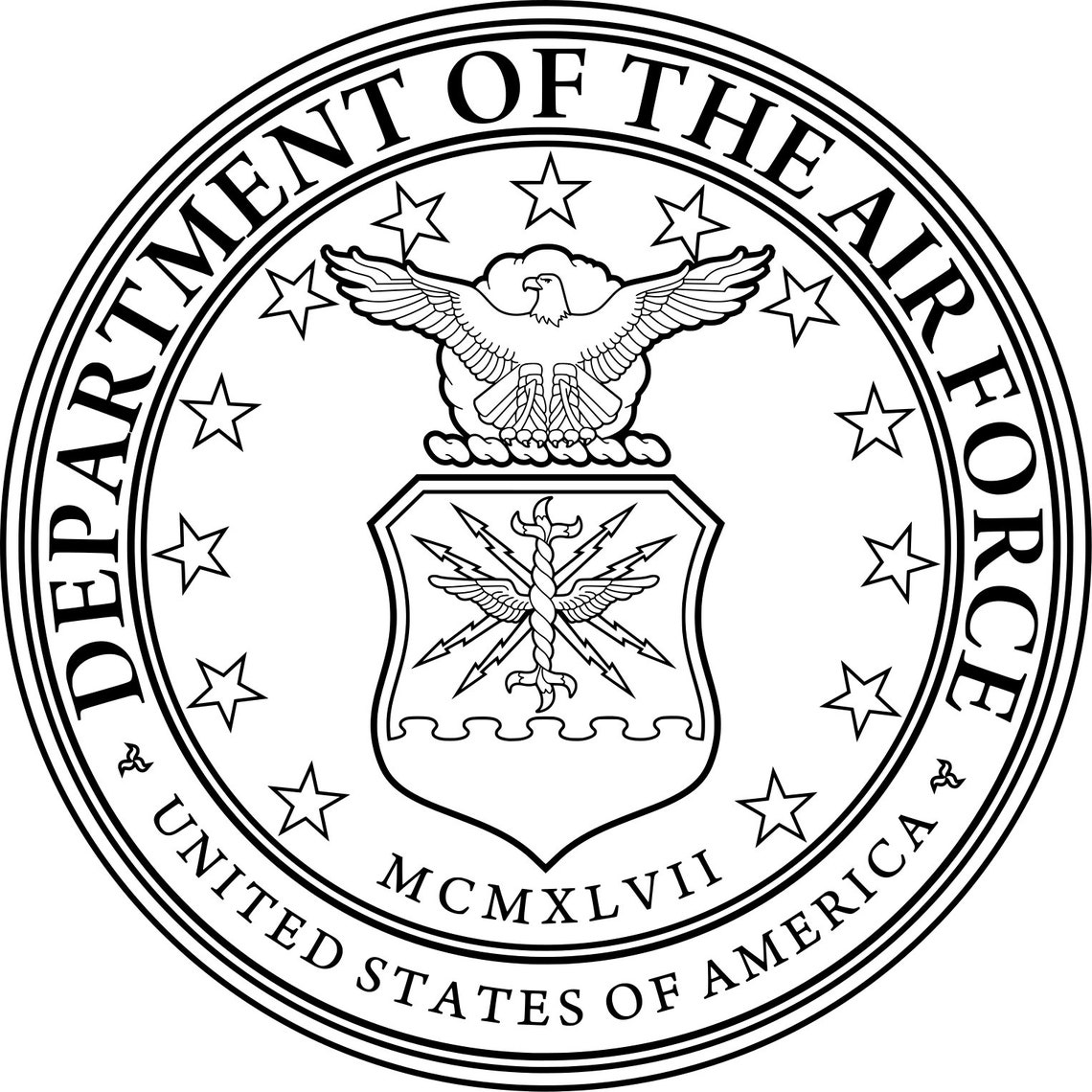 DXF US Air Force Seal Svg Plt Dxf File Good for Use on Cnc - Etsy Canada