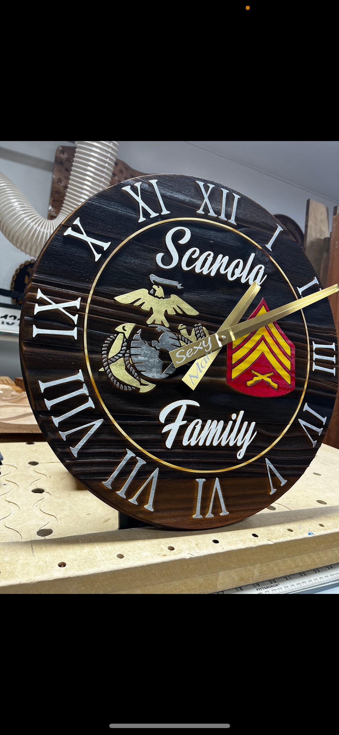 Navy Chief Custom Clocks 2 Foot - 15" Diameter Made to Order Free ...