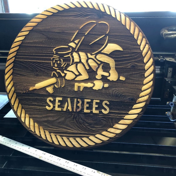 Seabee Stencil - Etsy