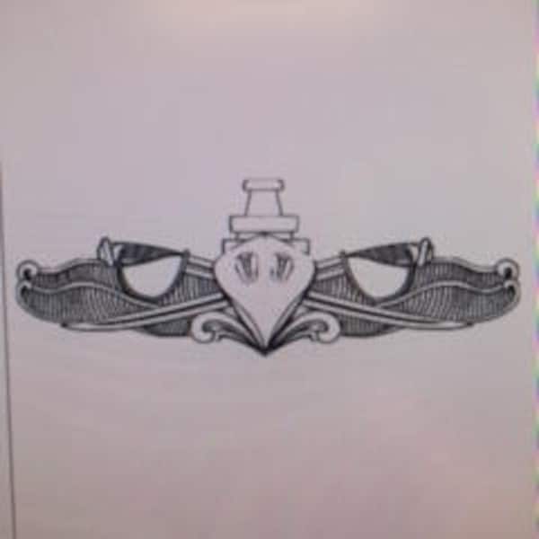 Surface Warfare Pin Svg - Etsy