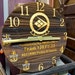 Navy Chief Mess Clock Made From Solid Wood With High Torque Mechanism ...