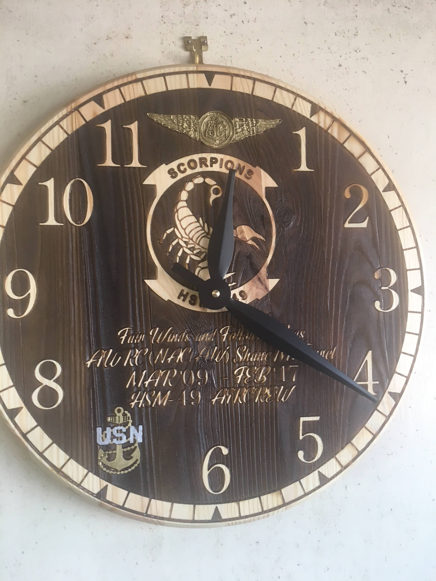 Navy Chief Custom Clocks 2 Foot 15 Diameter Made to | Etsy