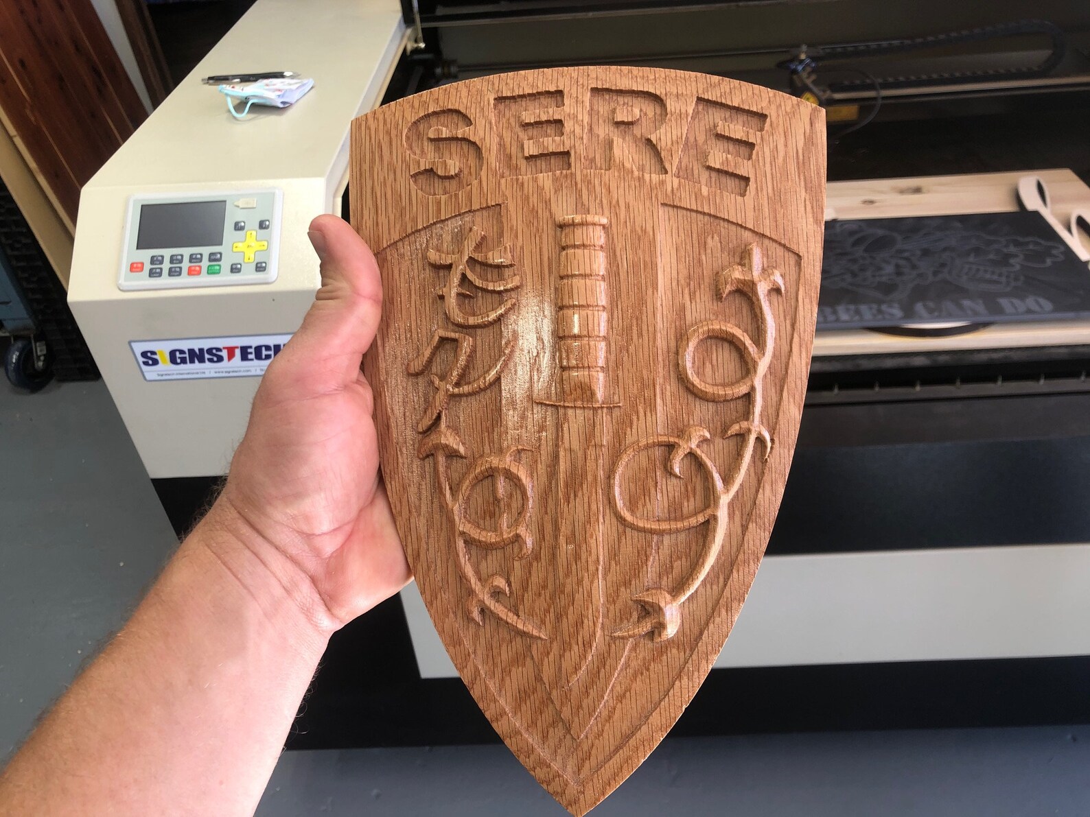 SERE Emblem Logo 3d Carved From Hardwood Oak. Free Shipping - Etsy